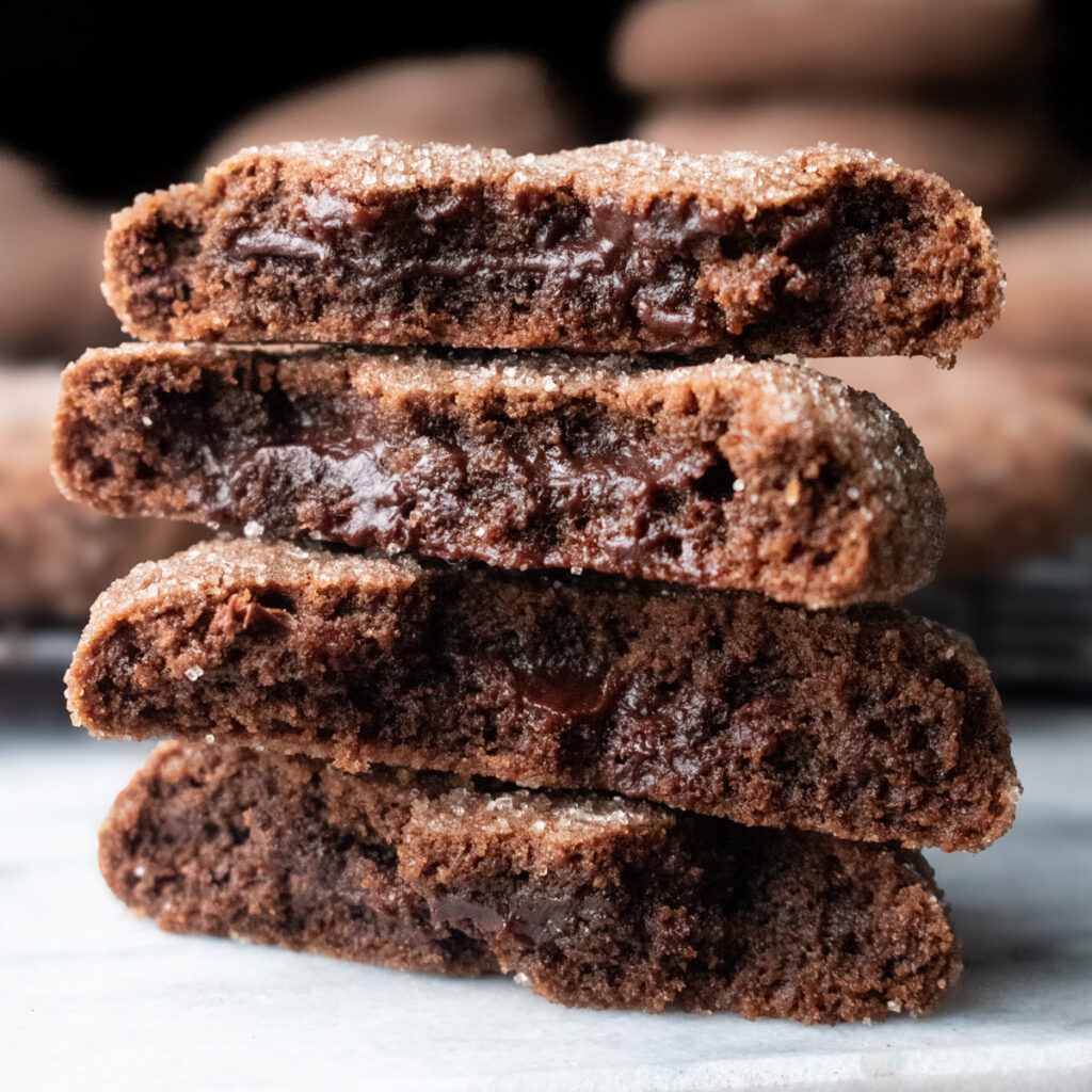 Easy Double Chocolate Filled Cookies - Kneaded That
