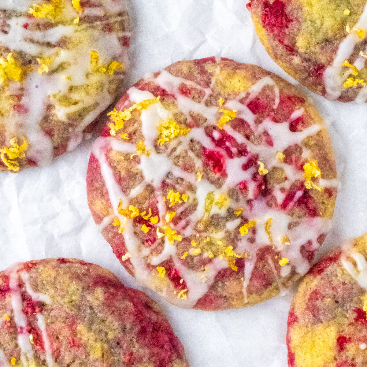 Lemon Raspberry Cookies - Kneaded That